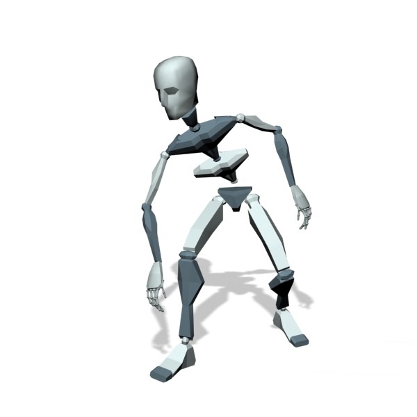 Motion Biovision biped skeleton animation