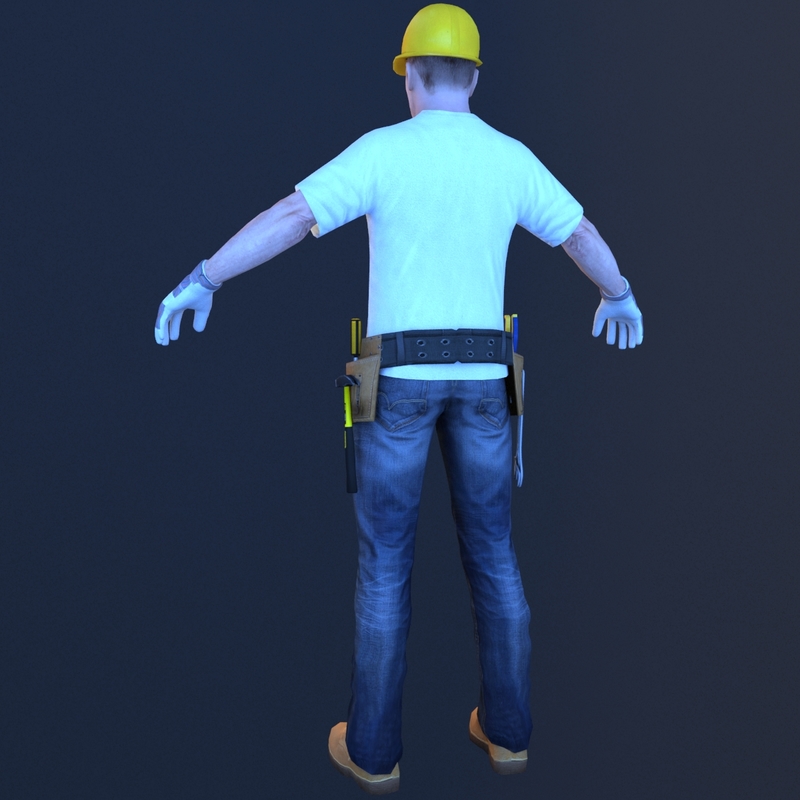 Handyman man 3D model - TurboSquid 1411709