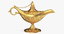 3D golden magic lamp gold - TurboSquid 1412698