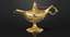 3D golden magic lamp gold - TurboSquid 1412698