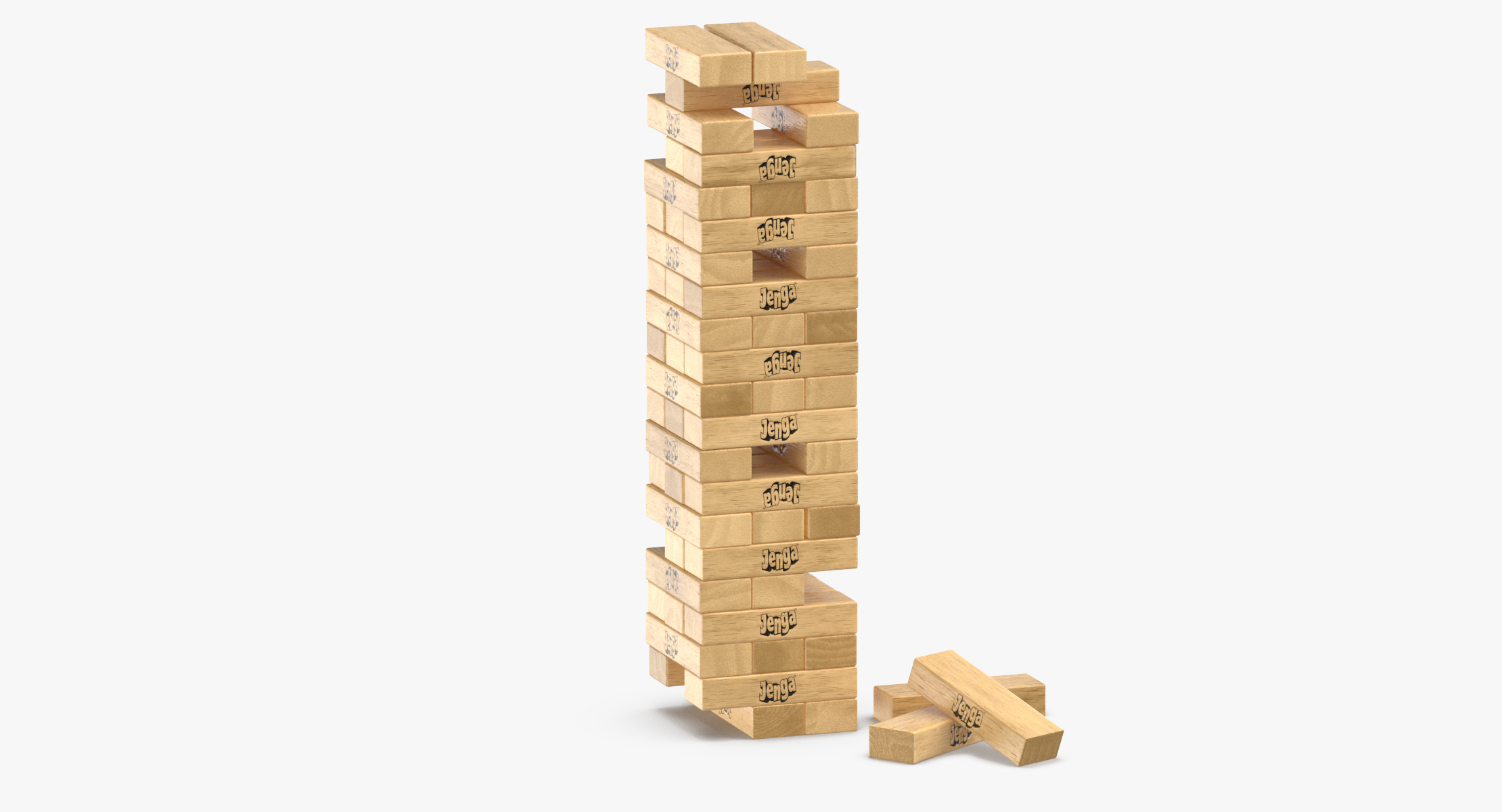 3D model jenga towers games - TurboSquid 1484065
