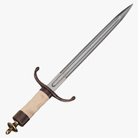 Tri-edge german dagger 3D - TurboSquid 1252524