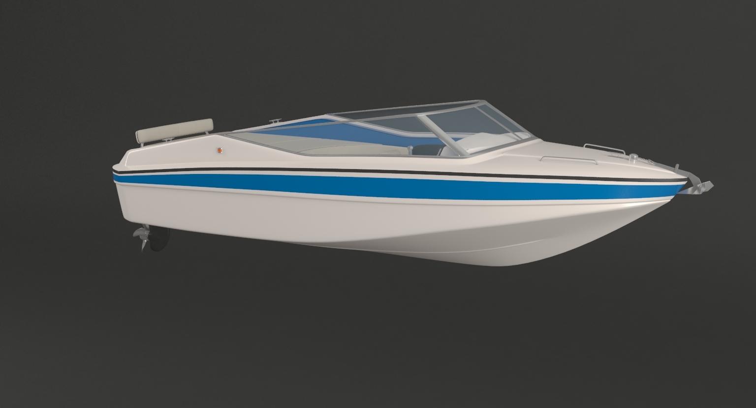 Powerboat speedboat 3D model - TurboSquid 1412098