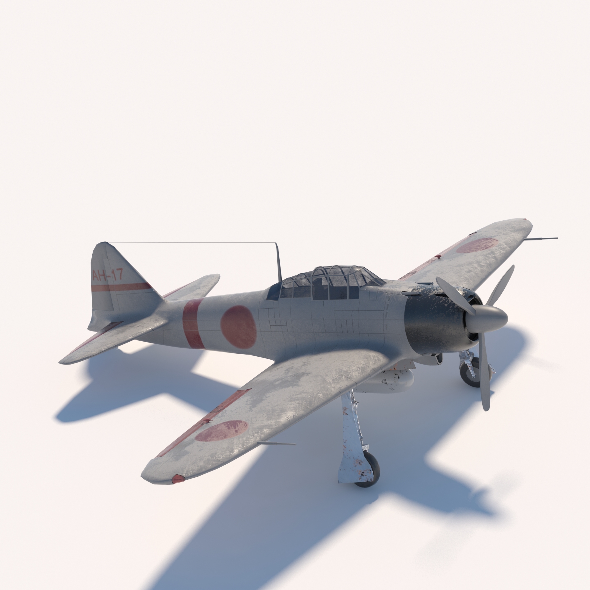三菱A6M5 Zero3D模型 - TurboSquid 1412210