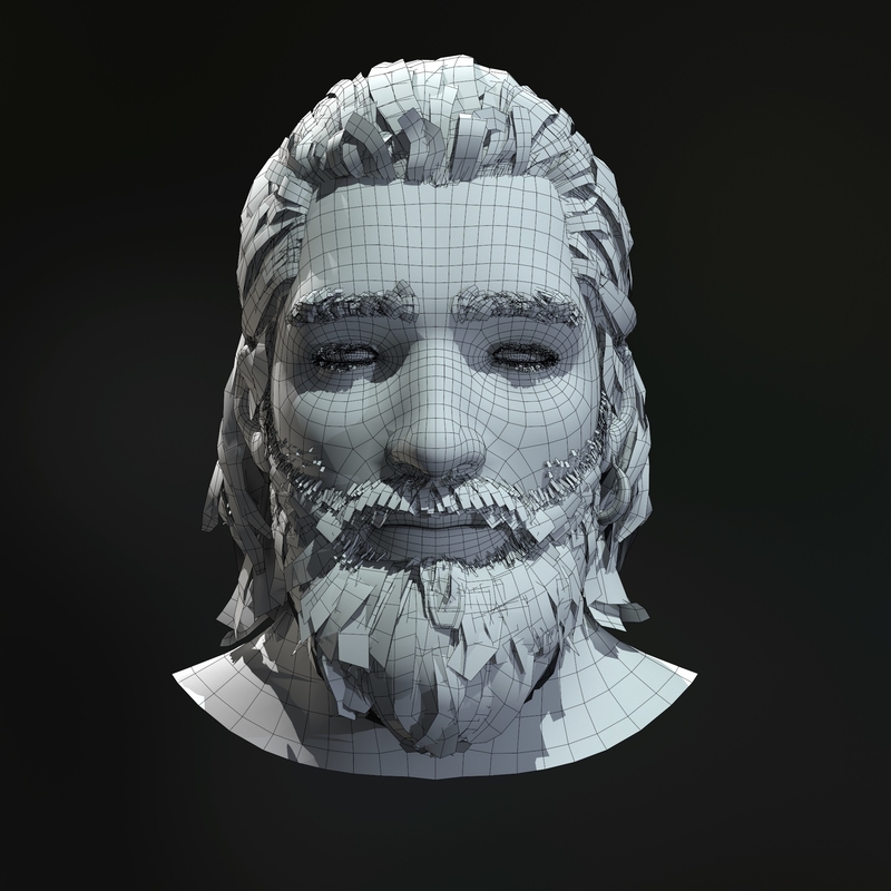 3D man head pbr - TurboSquid 1412261