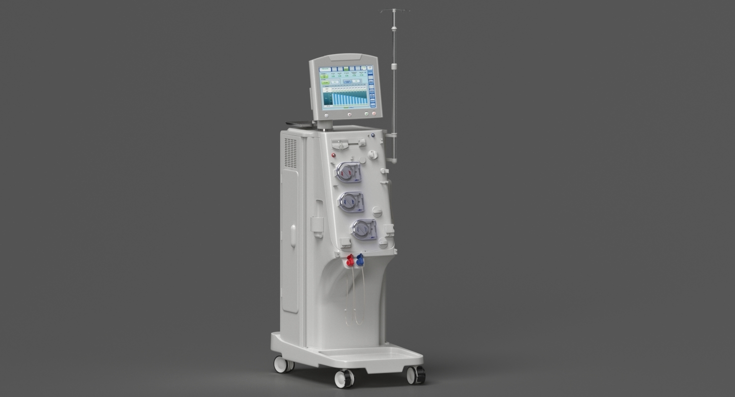3D dialysis machine modelled - TurboSquid 1405002