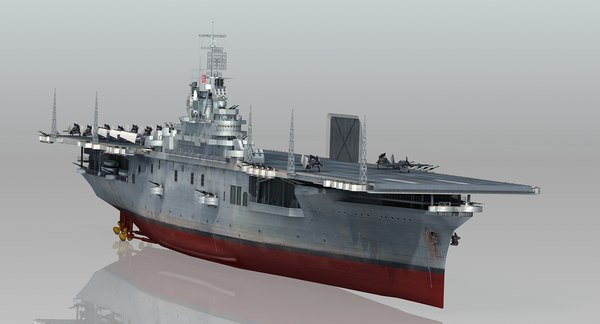 3D uss intrepid cv-11 cv model - TurboSquid 1412371