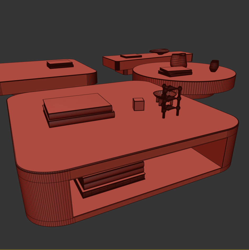 3D minotti milton coffee tables model - TurboSquid 1412421