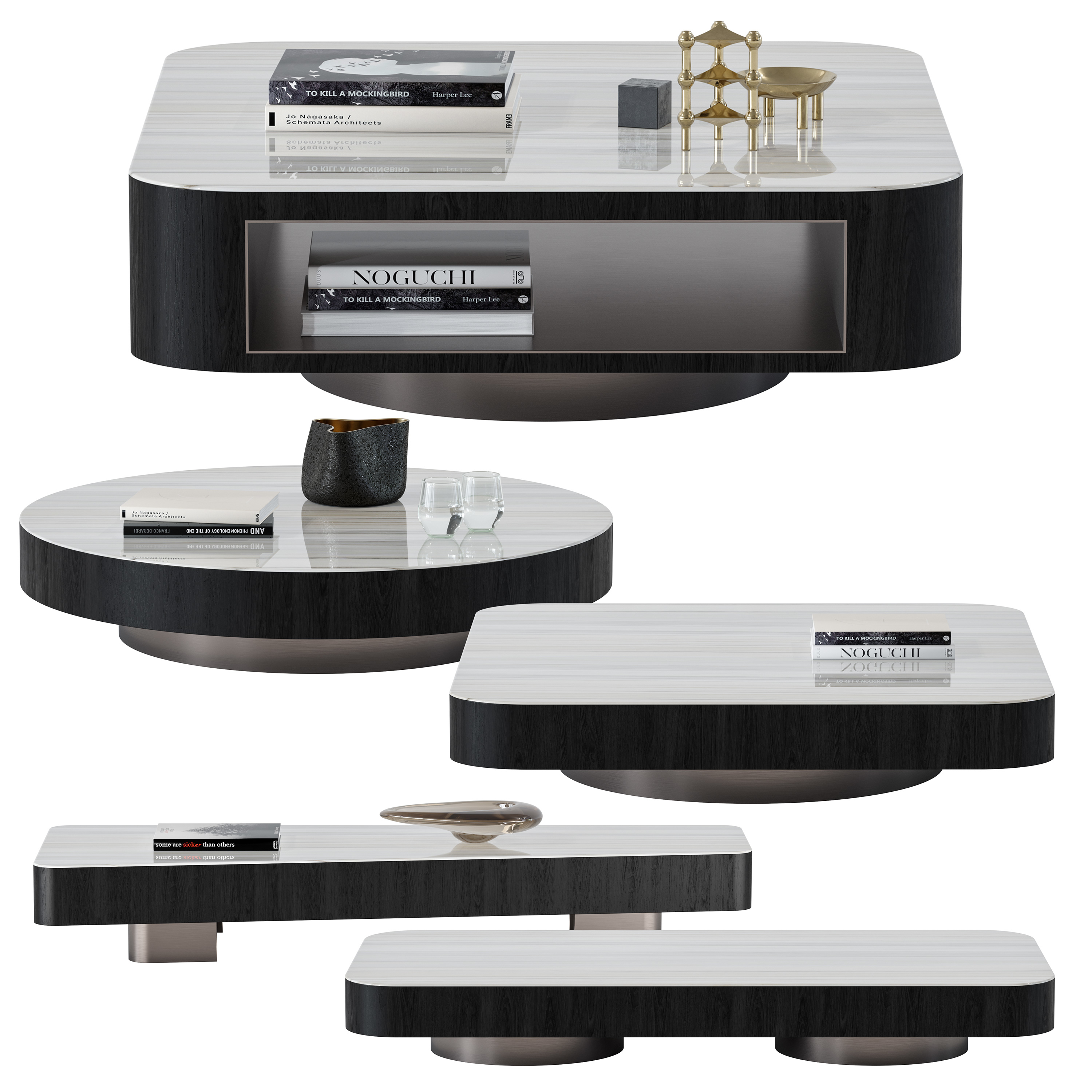 3D minotti milton coffee tables model - TurboSquid 1412421