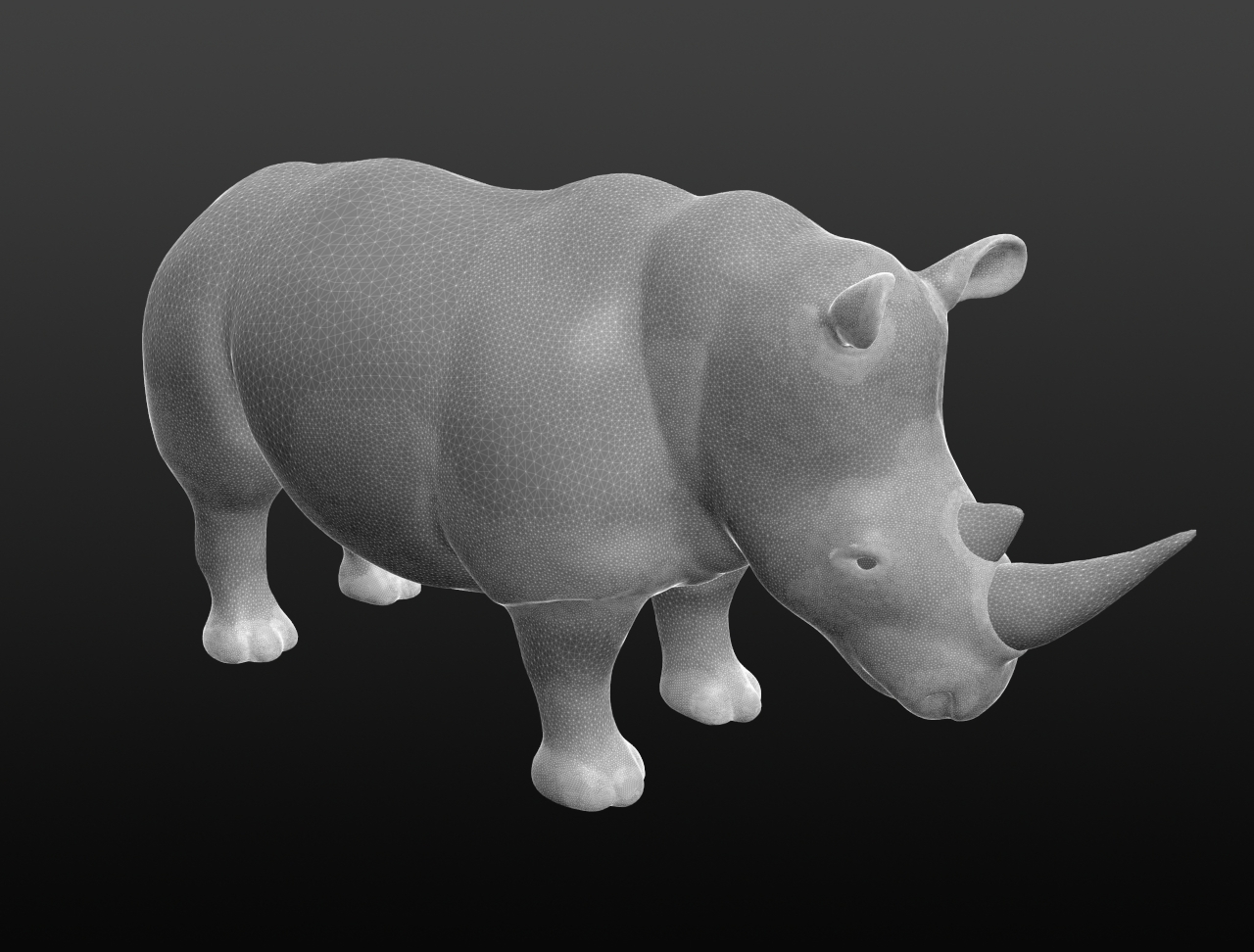 Rhinoceros base mesh model - TurboSquid 1412462