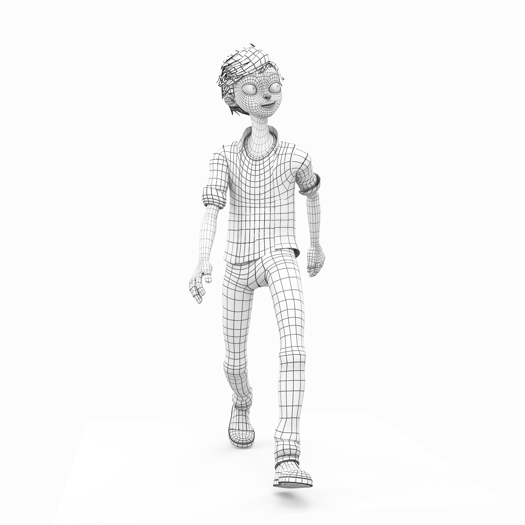 3D lucas cartoon boy - TurboSquid 1412561