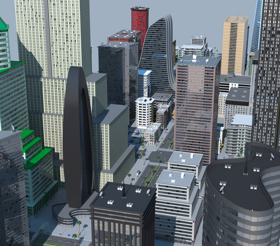 3D city a4 model - TurboSquid 1412592