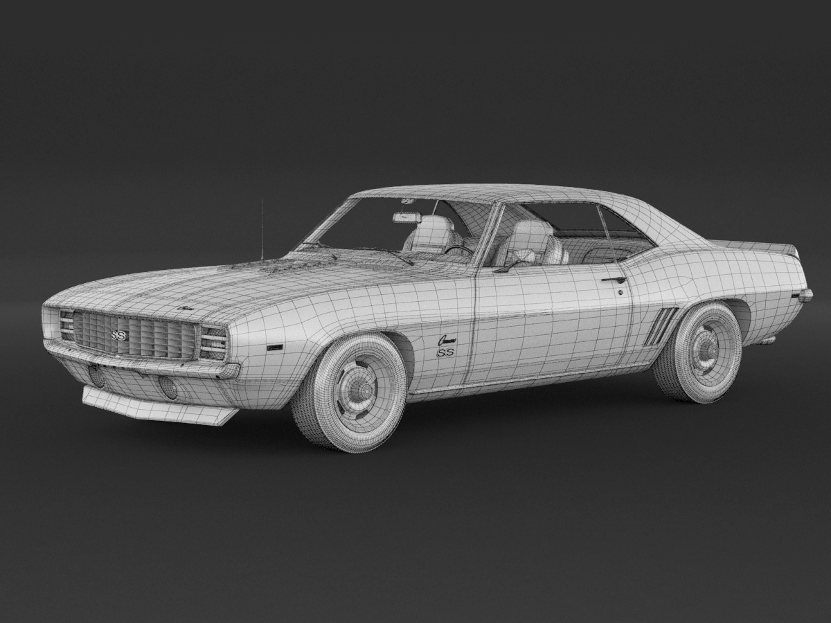 3D 1969 camaro ss model - TurboSquid 1186070