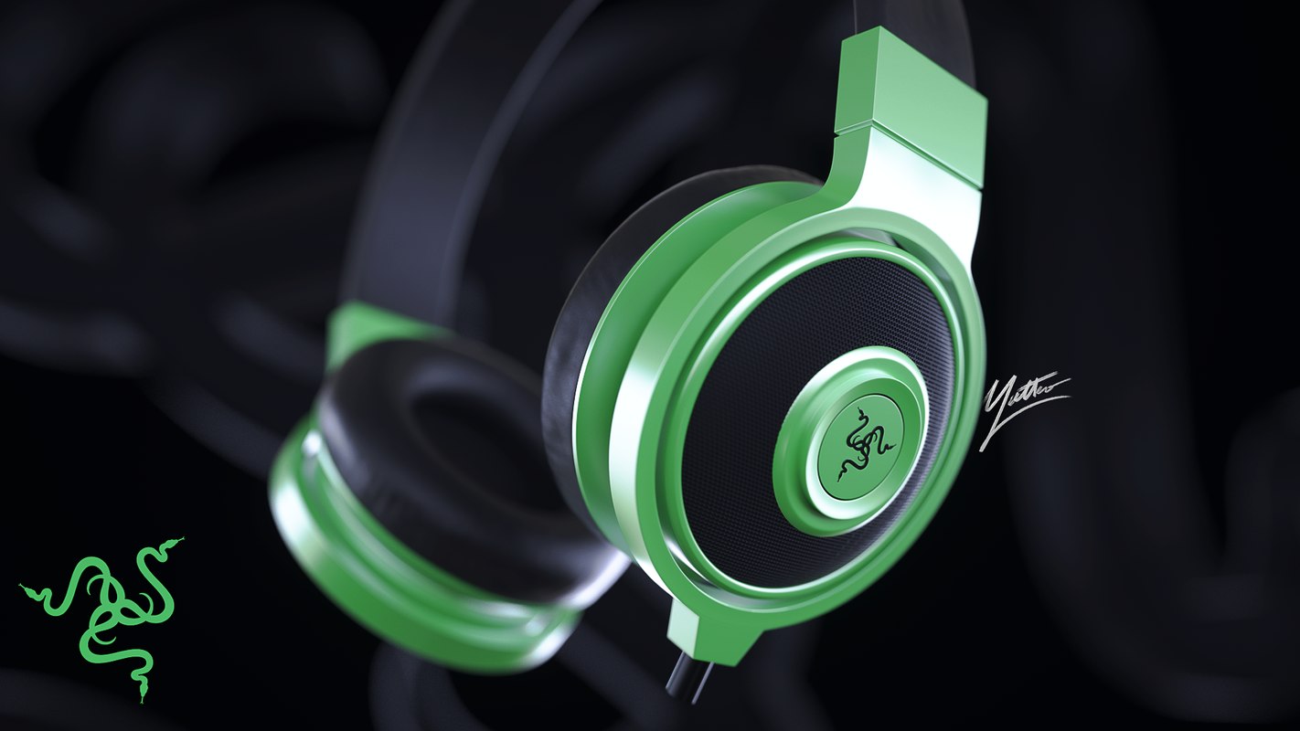 3D razer headphones - TurboSquid 1412795