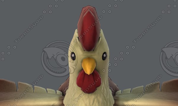 3D base cartoon chick - TurboSquid 1294823