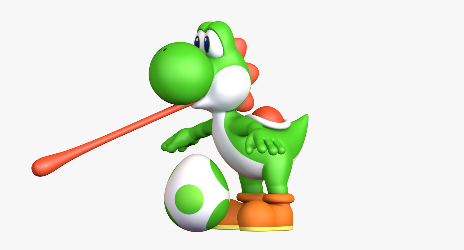 3D classic yoshi super mario model - TurboSquid 1363676
