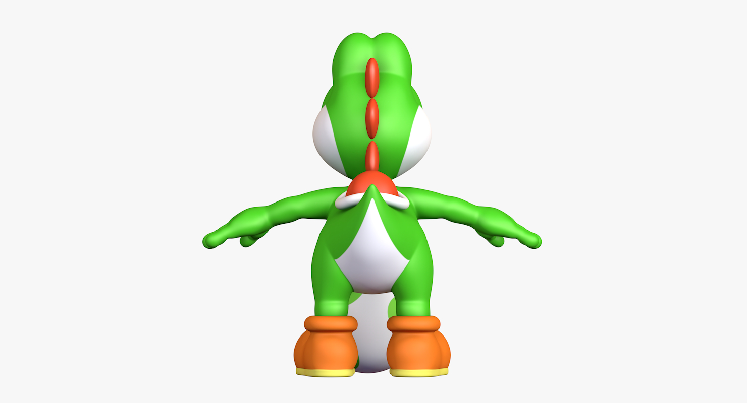 3D classic yoshi super mario model - TurboSquid 1363676