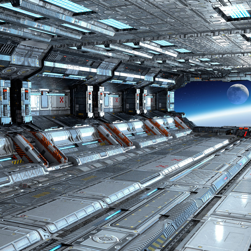 Space hangar 3D model - TurboSquid 1413184