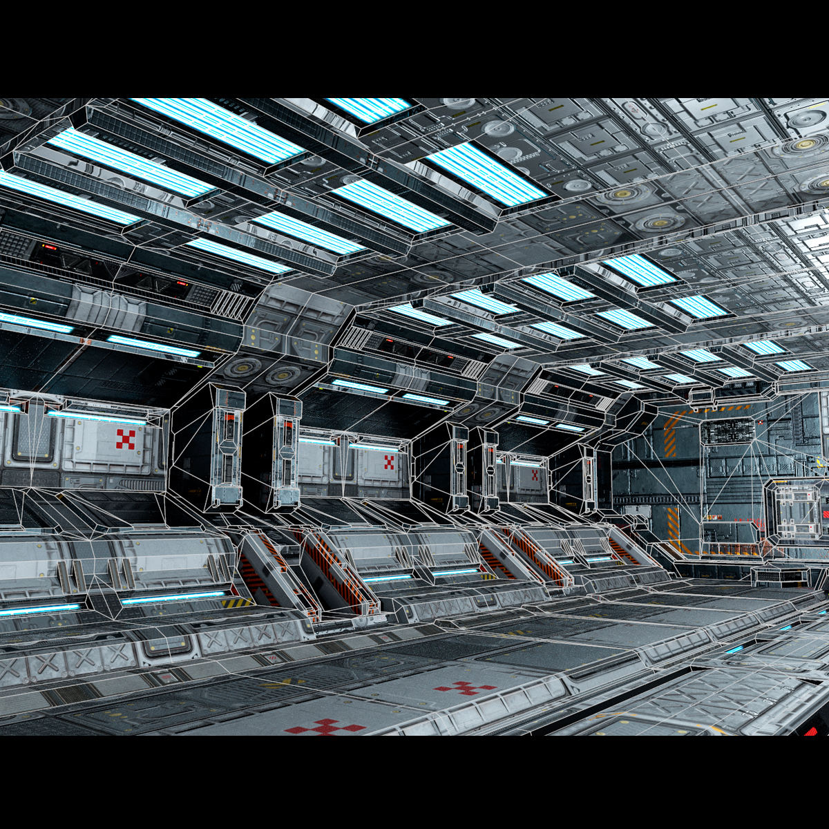 Space hangar 3D model - TurboSquid 1413184