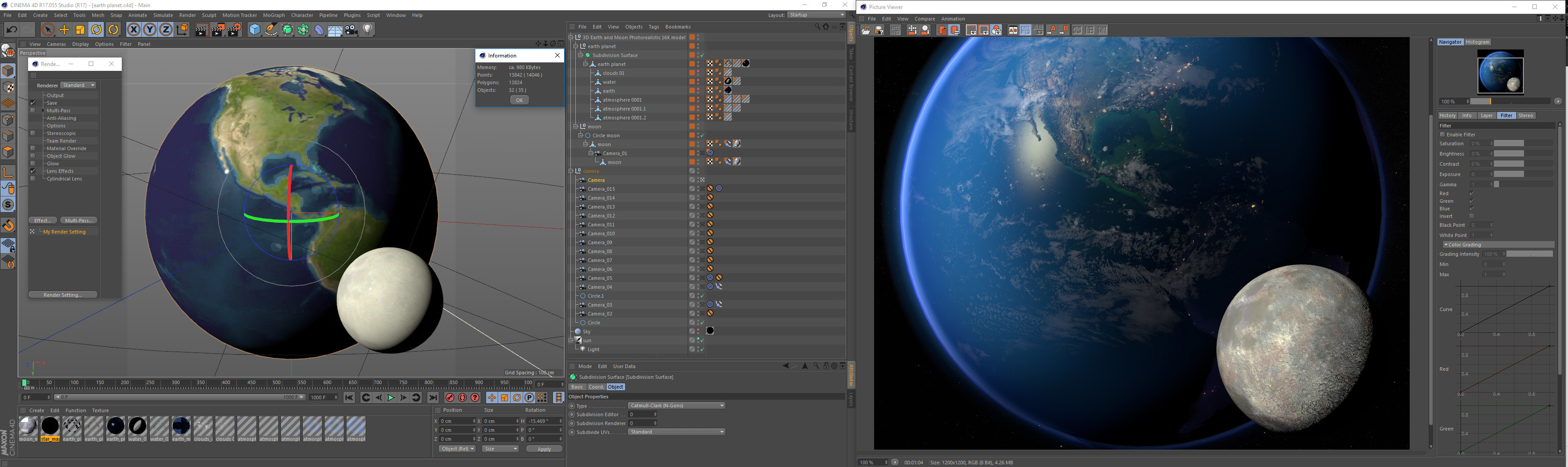 3D earth moon - TurboSquid 1412643