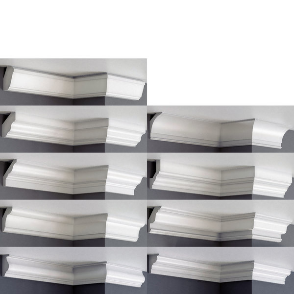 Linear cornice 45 pieces 3D model - TurboSquid 1413423