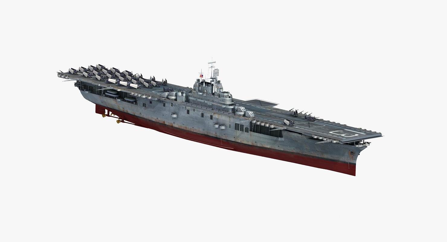 3D uss franklin cv-13 cv - TurboSquid 1413458