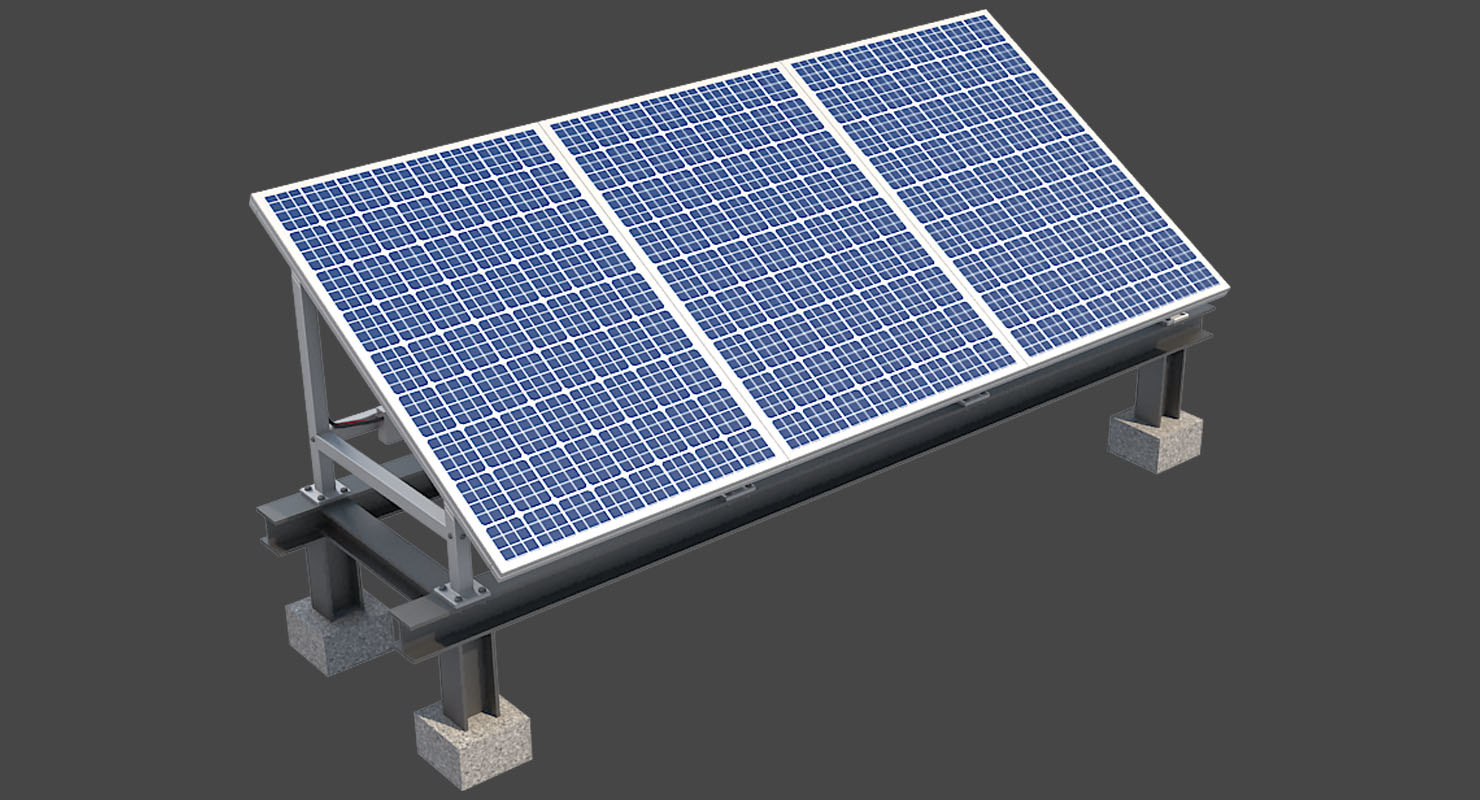 3D solar panel 1 - TurboSquid 1413485
