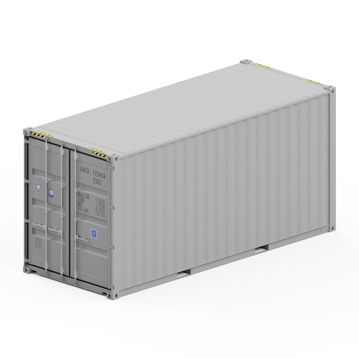 Cad cube 20 shipping container 3D - TurboSquid 1415398