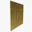 Golden seamless wall panel 3D model - TurboSquid 1413750