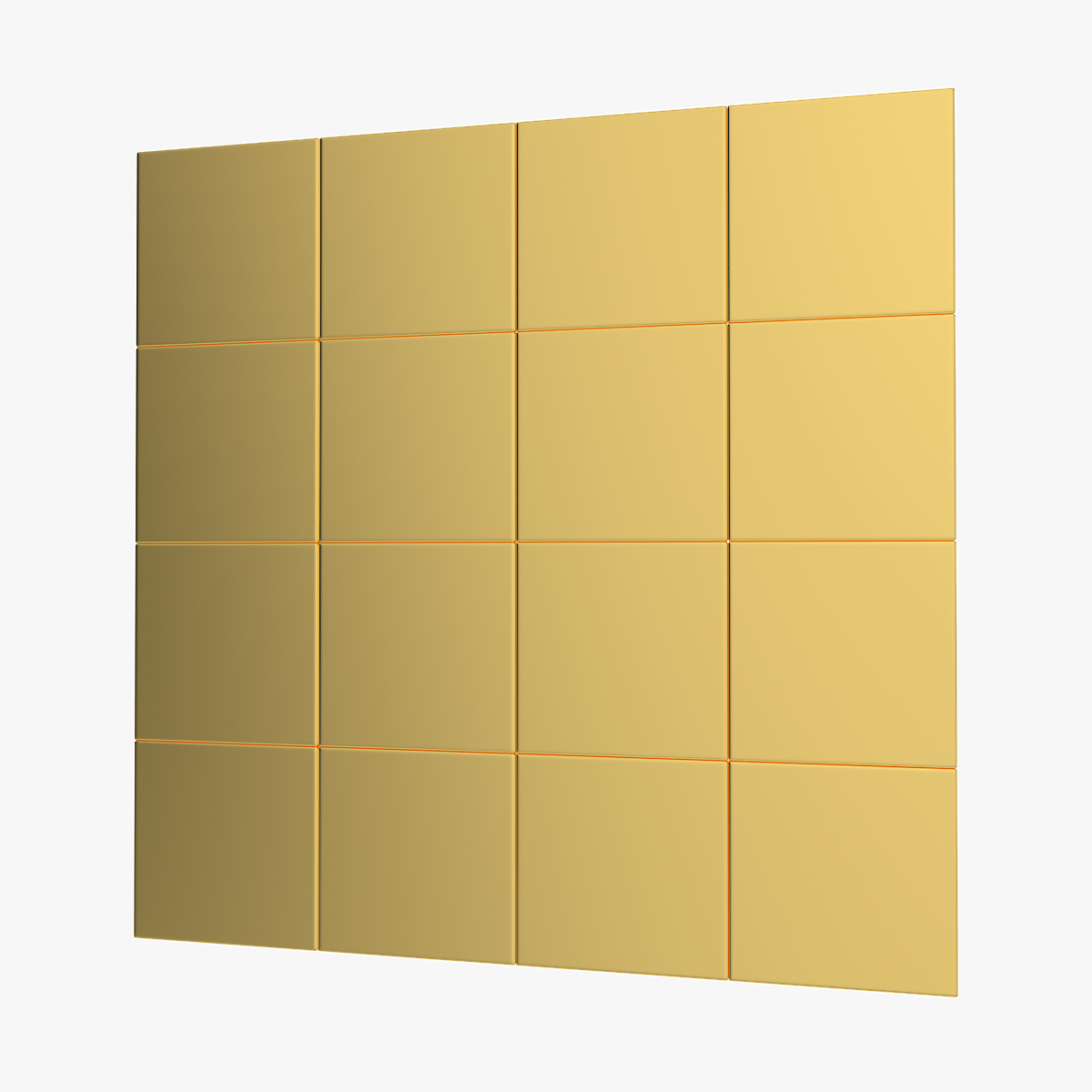 Golden seamless wall panel 3D model - TurboSquid 1413750