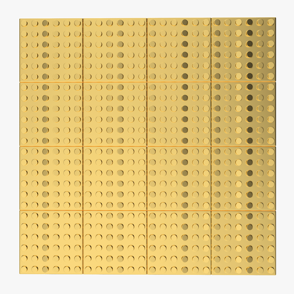 Golden seamless wall panel 3D model - TurboSquid 1413750