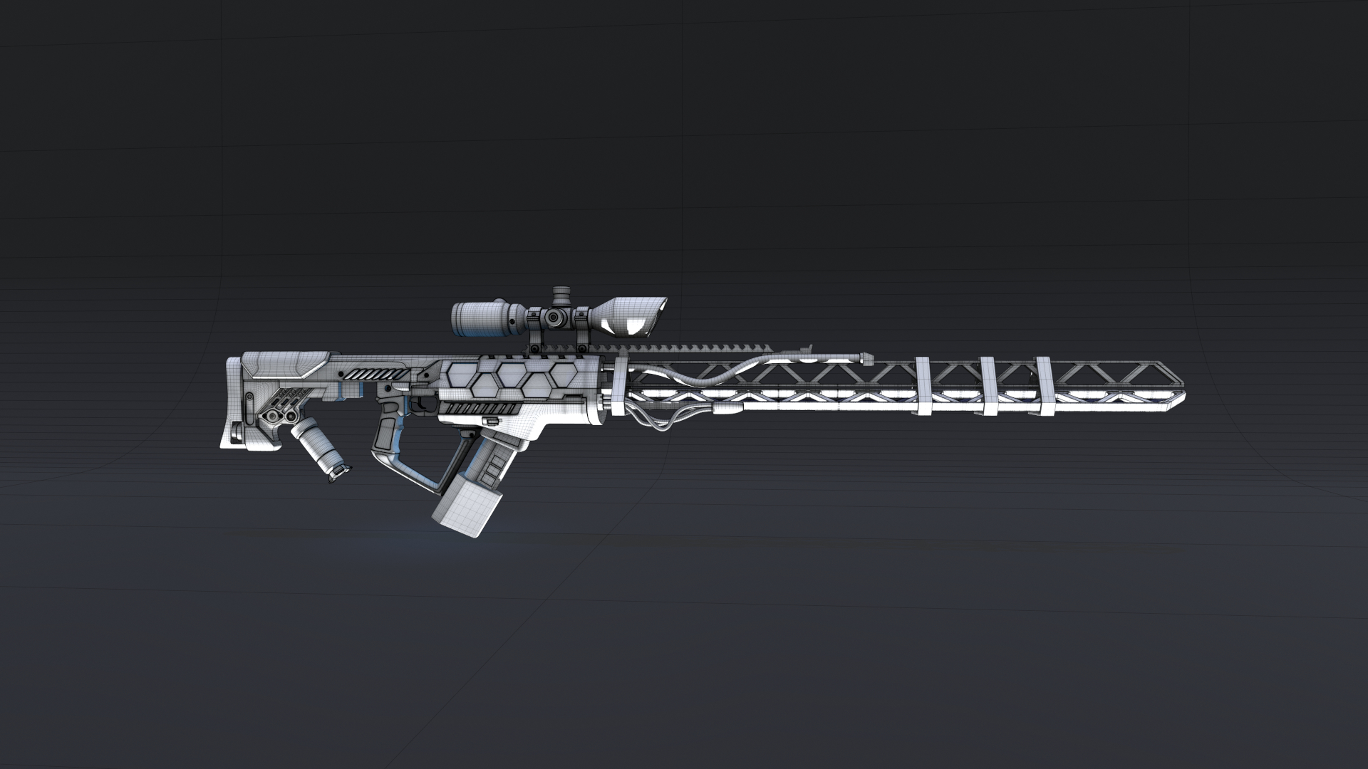 3D gauss rifle gun model - TurboSquid 1413736