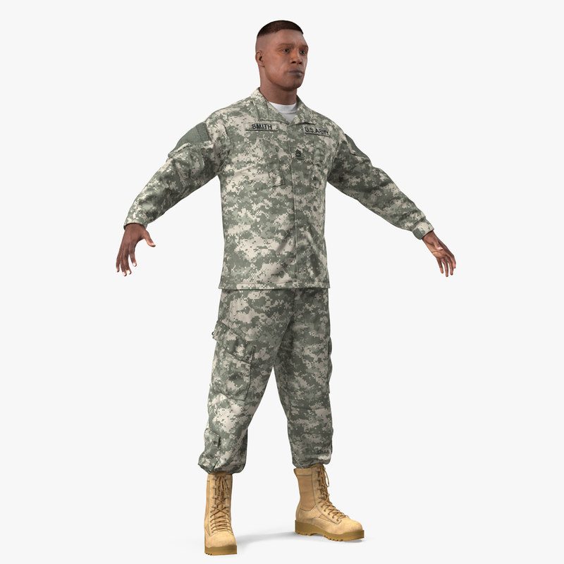3D army soldier acu uniform model - TurboSquid 1414106