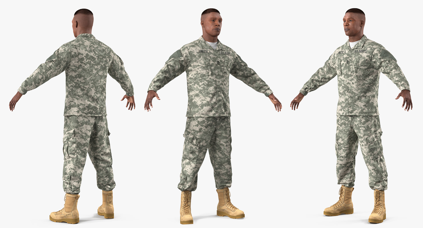 3D army soldier acu uniform model - TurboSquid 1414106