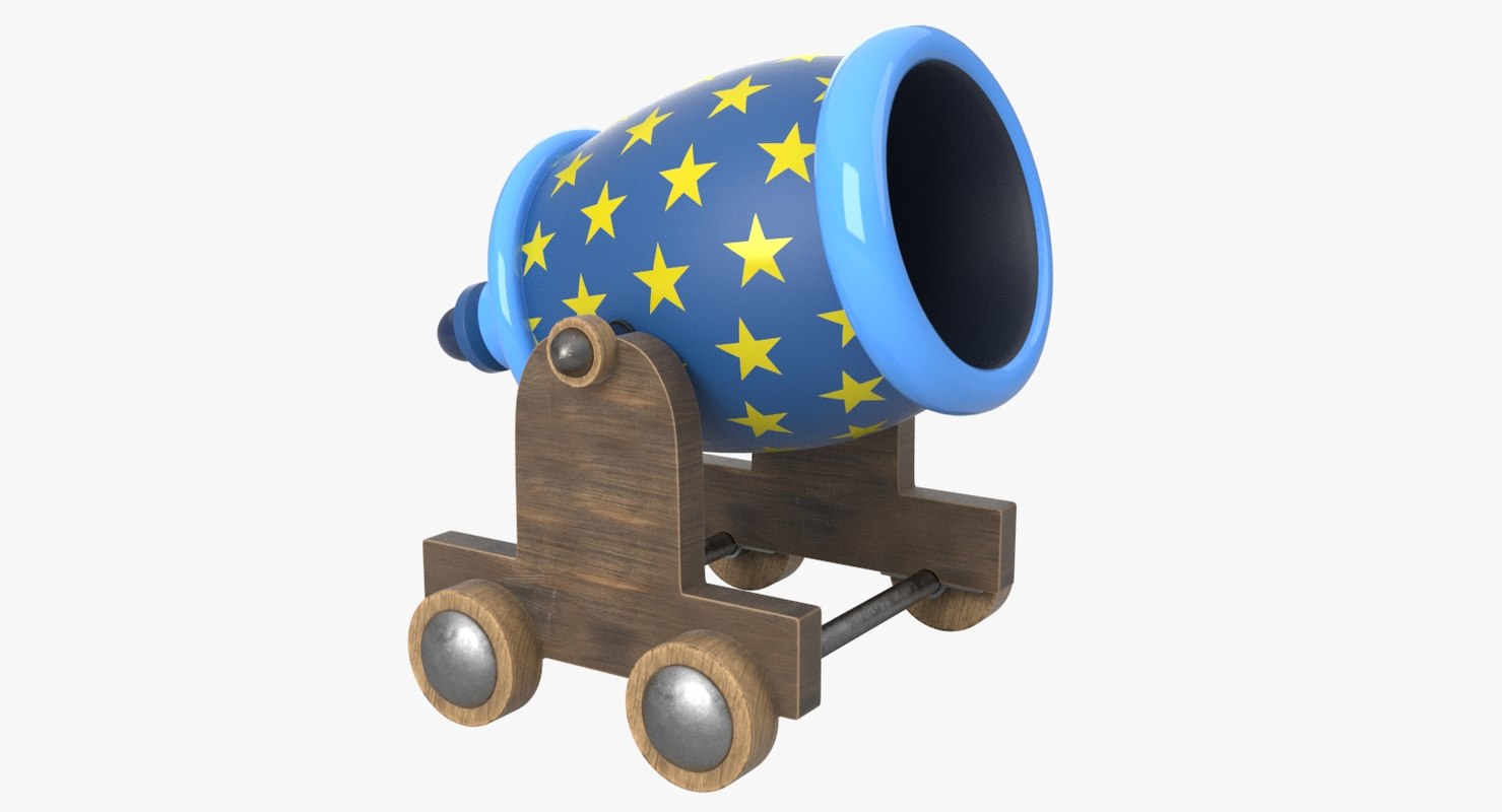 Cartoon cannon 3D model - TurboSquid 1414083