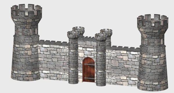 Castle gate 3D model - TurboSquid 1414166