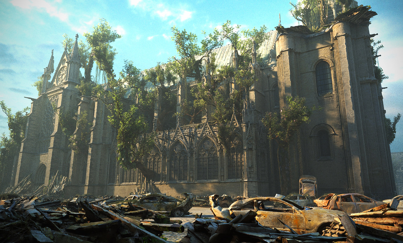 Paris apocalypse 3D model - TurboSquid 1414179