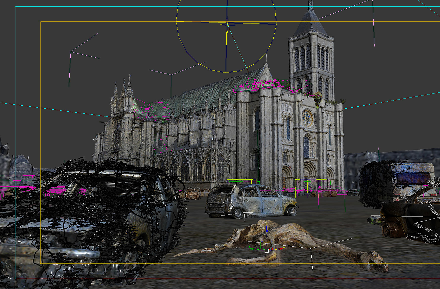 Paris apocalypse 3D model - TurboSquid 1414179