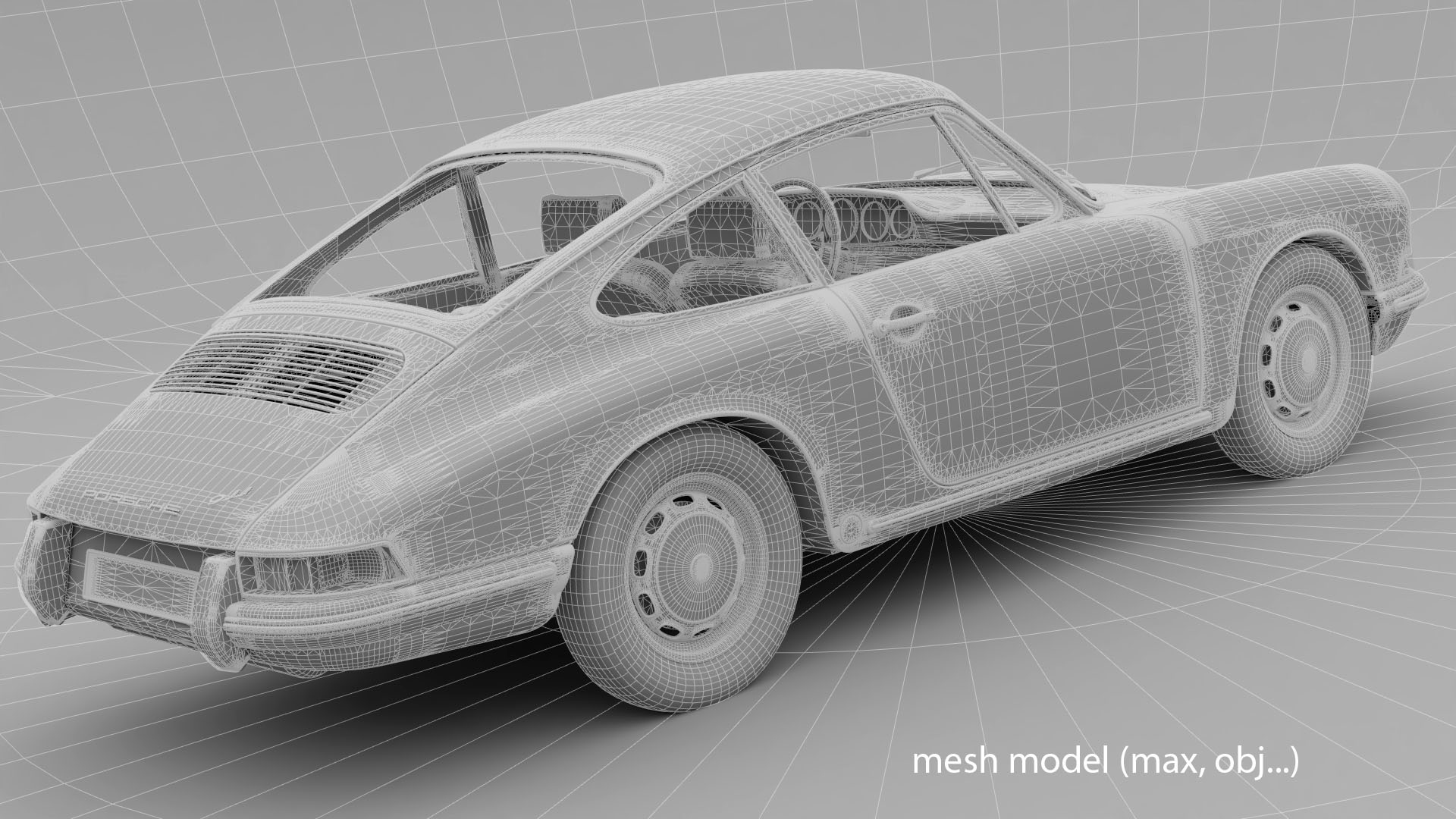 3d model porsche 911 coupe