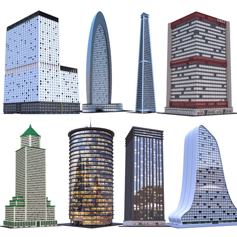 3D skyscraper building architecture - TurboSquid 1414494