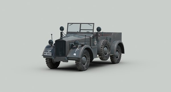 ww2 german horch kfz 3d 3ds