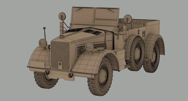 ww2 german horch kfz 3d 3ds