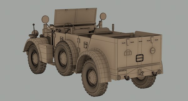 ww2 german horch kfz 3d 3ds