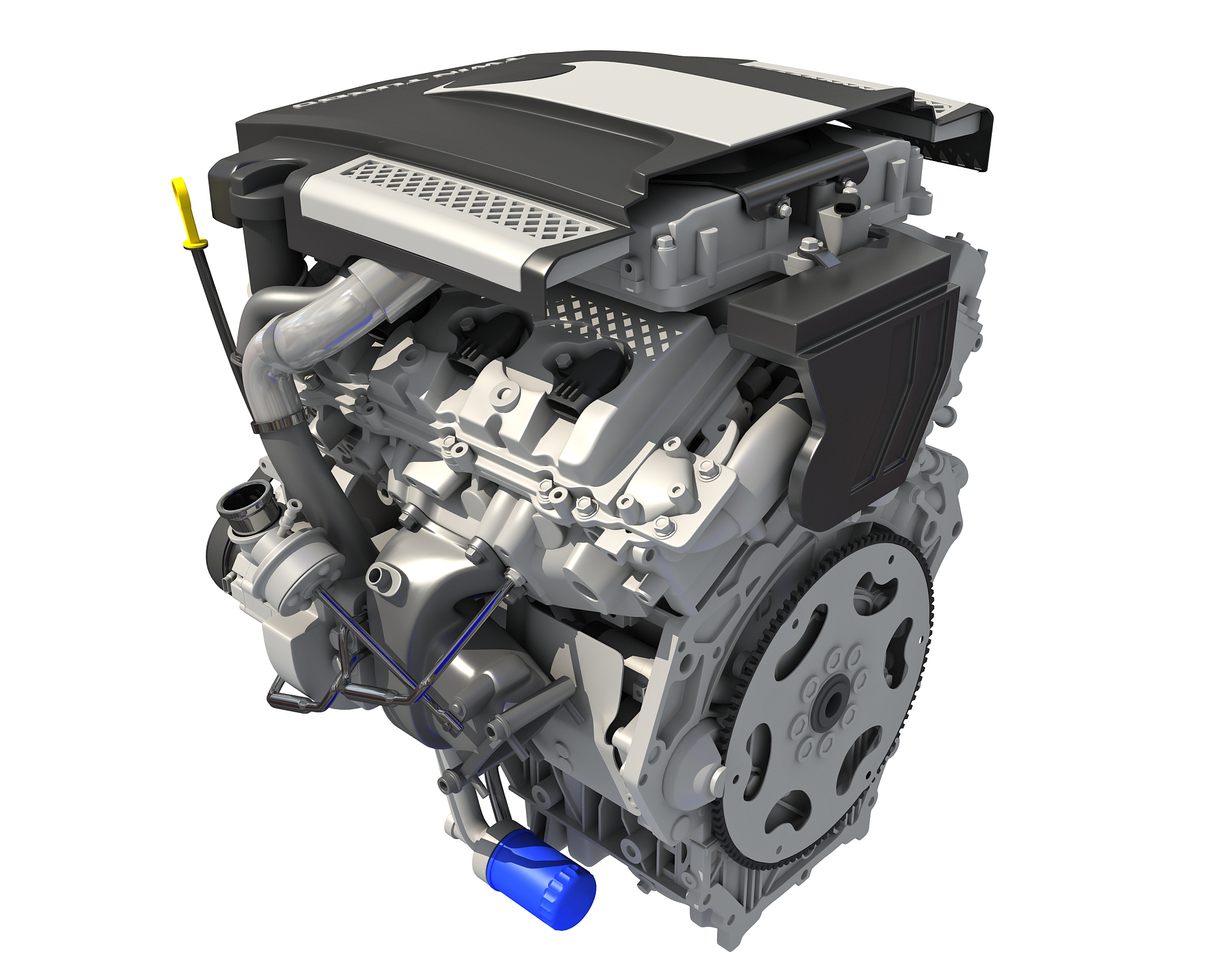 V6 engine cutaway 3D model - TurboSquid 1414605
