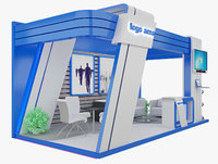 3D stand exhibition booth - TurboSquid 1414657