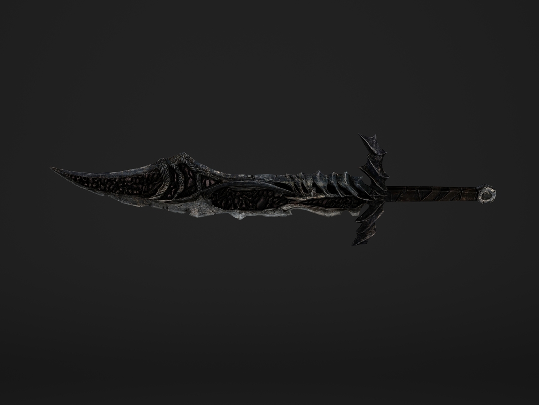 Sword metal black 3D model - TurboSquid 1424717