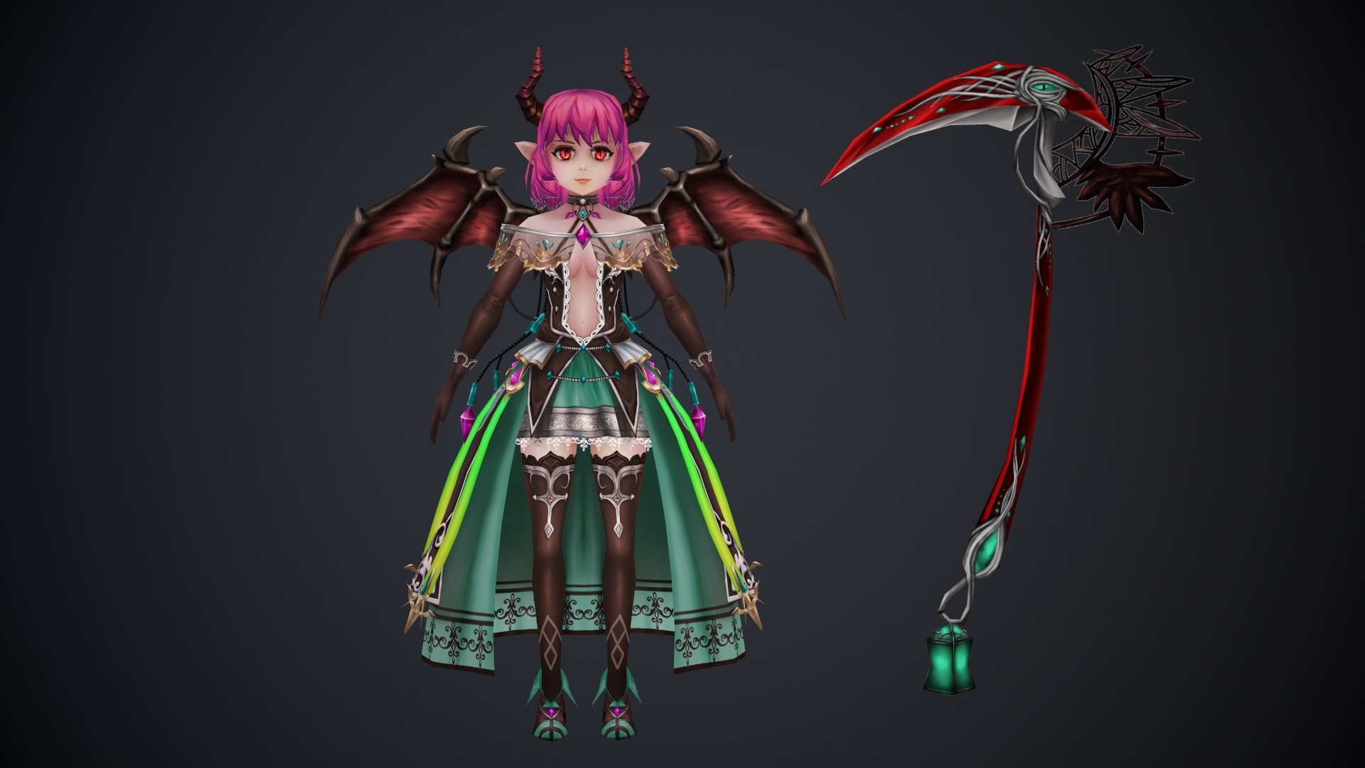 3D girl demon little - TurboSquid 1414684