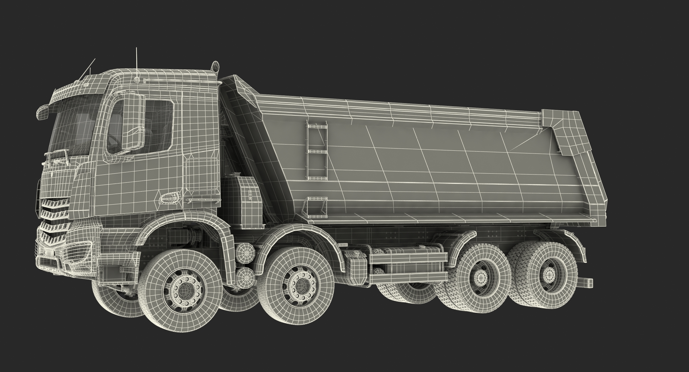 Mercedes benz arocs 8x8 3D model - TurboSquid 1415102