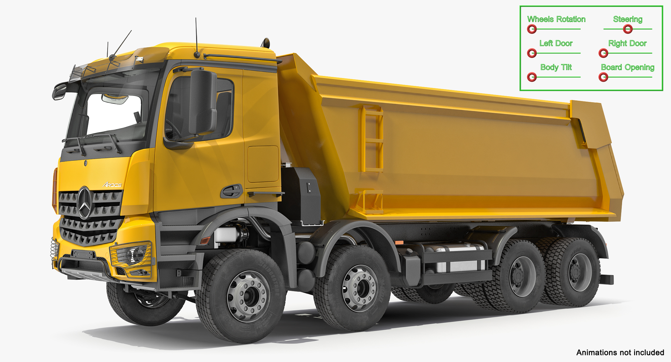 Mercedes benz arocs 8x8 3D model - TurboSquid 1415102