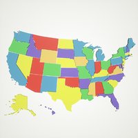 United States Map 3D Models for Download | TurboSquid